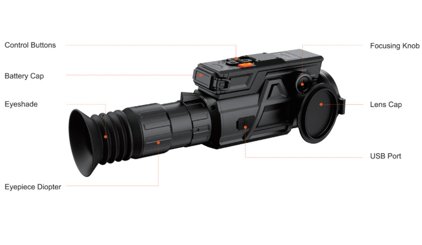 Rix DBH D6 LRF 60mm 640 3x Thermal Rifle Scope – Thermal Optics Plus