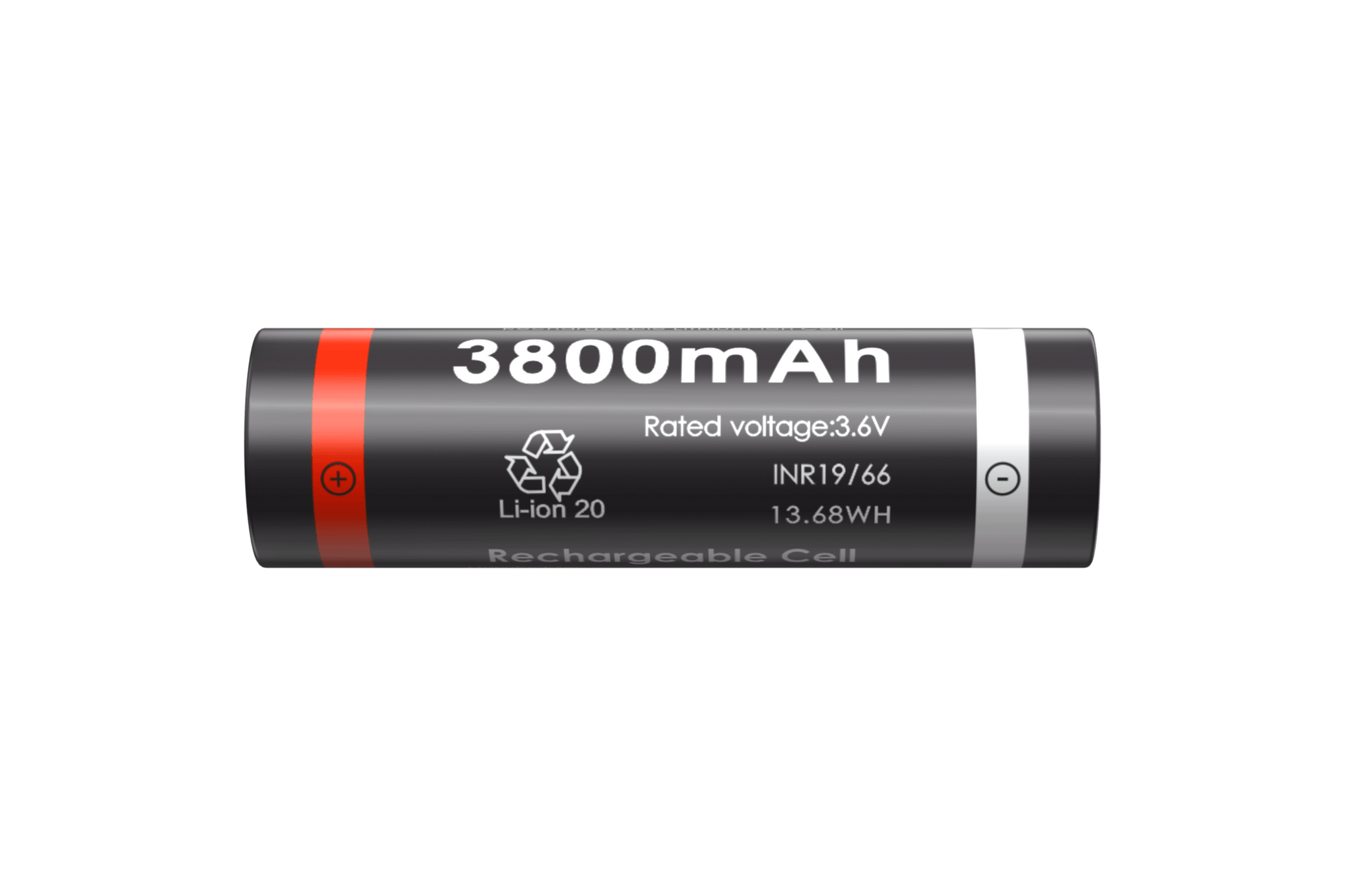 RIX Optics 18650 Battery BP-03 3800mAh (2-Pack of the newest version t ...